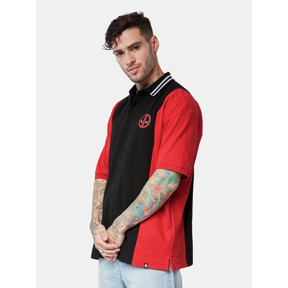 Buy The Souled Store Deadpool Logo Oversized Polos Online