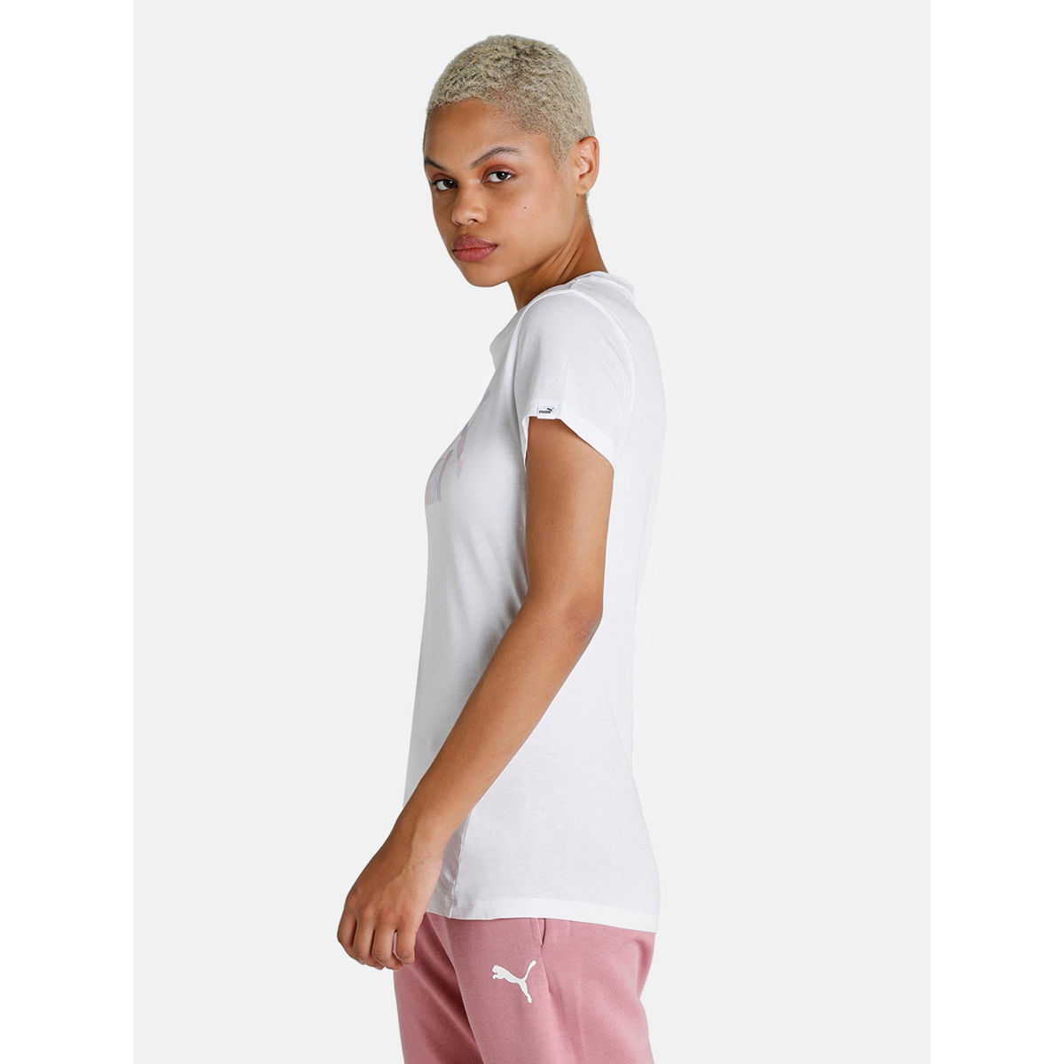 Buy Puma Cloud Women White T-Shirts Online