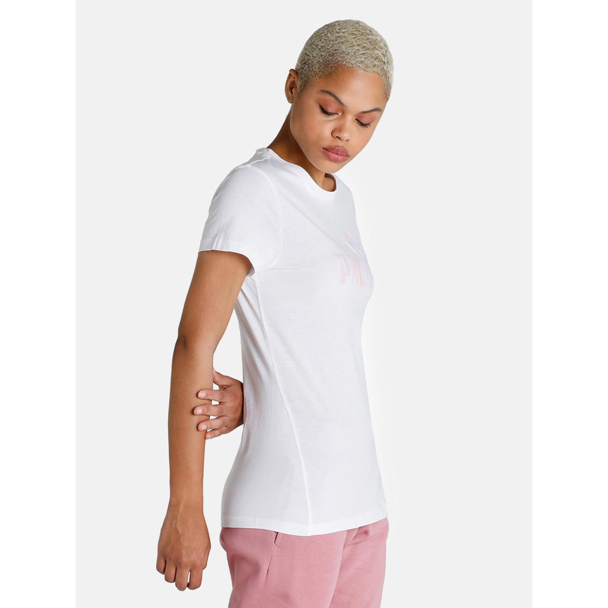 Buy Puma Cloud Women White T-Shirts Online