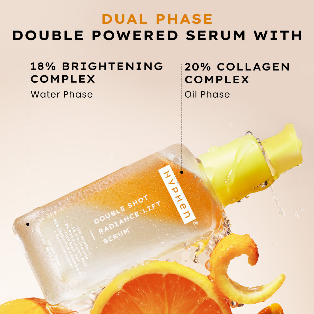 Buy Hyphen 18% Brightening + 20% Collagen Double Serum Online