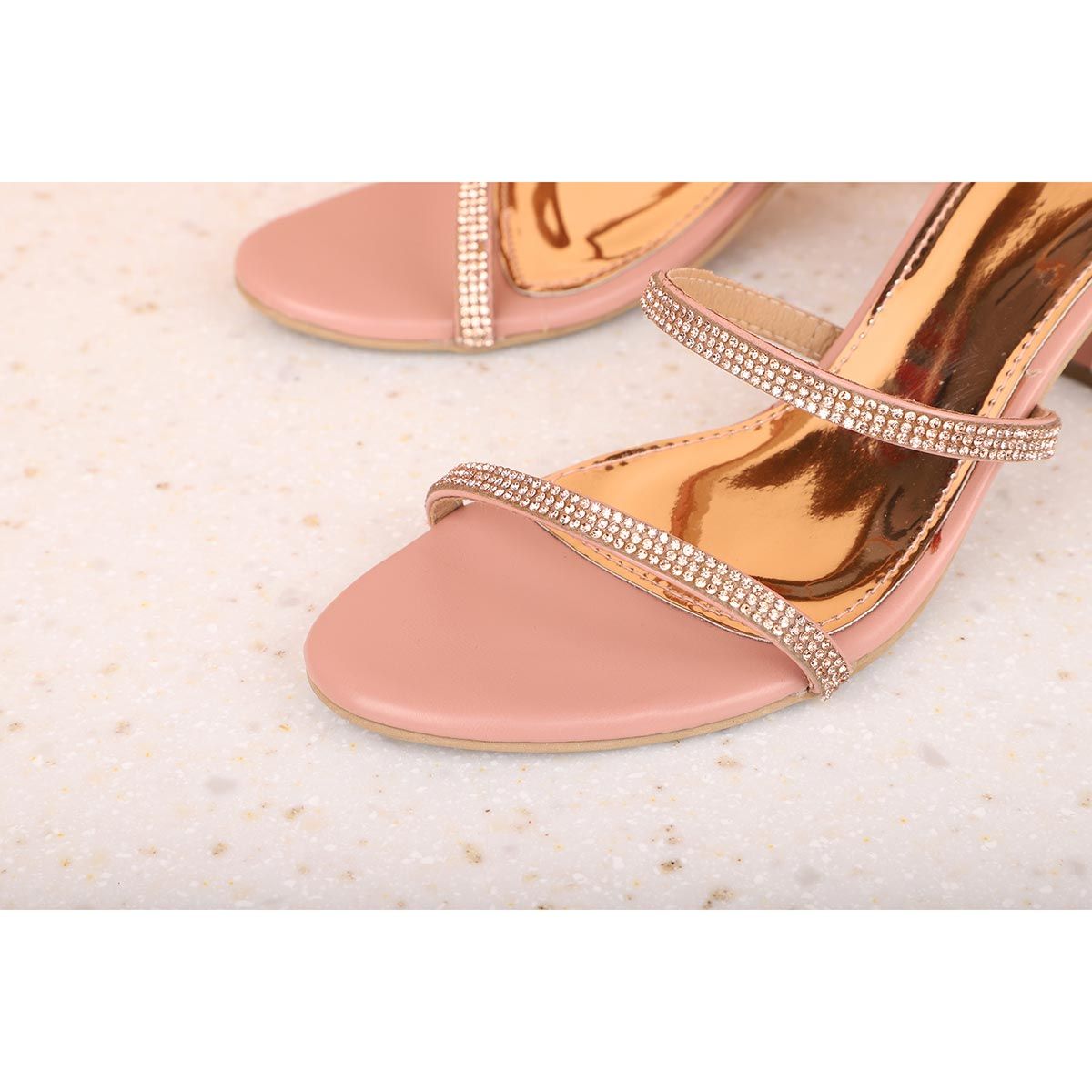 Buy Inc.5 Embellished Peach Heels Online