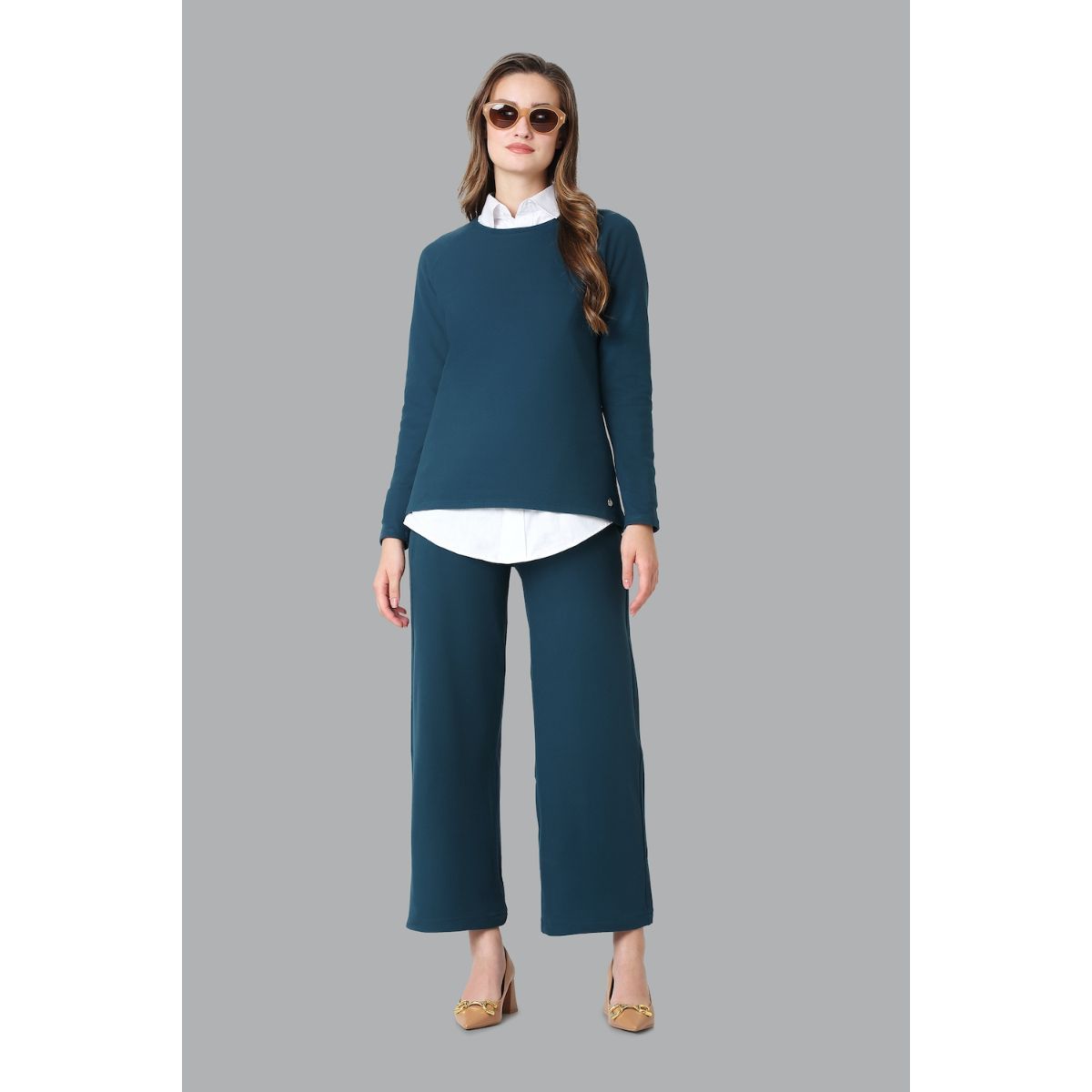 Van Heusen Woman Lingerie And Athleisure Zipper Pocket Wide Leg Pants