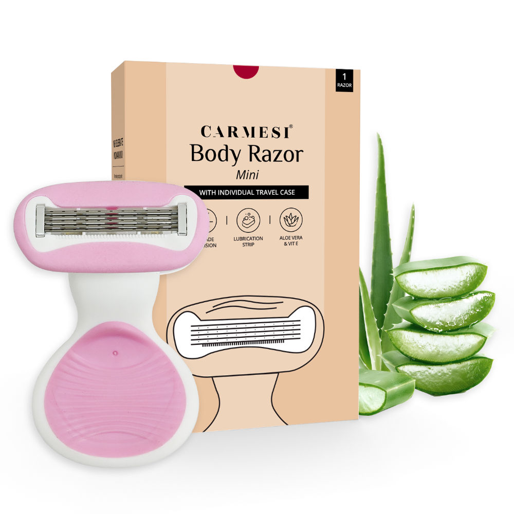 Carmesi Body Razor for Women's Hair Removal - Enriched with Aloe Vera ...