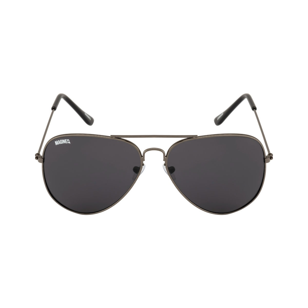 Buy MAGNEQ Pilot Shaped Black Polaroized Unisex Sunglasses MG 8778/S C1 Online
