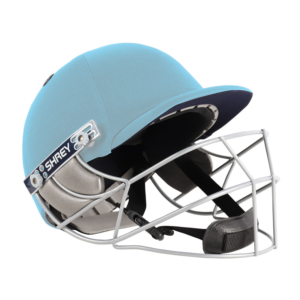 Buy Shrey Match 2.0 Steel-Sky Blue Cricket Helmet Online
