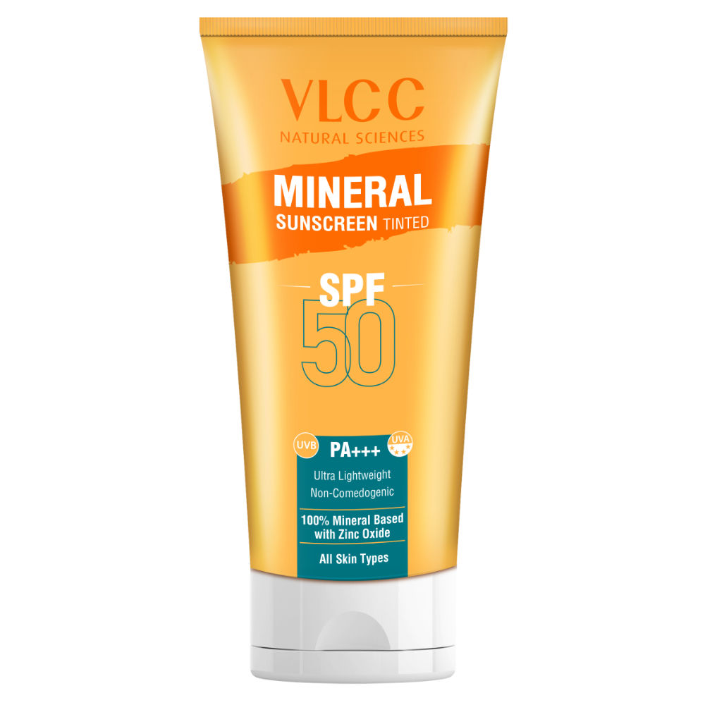 VLCC Natural Sciences Mineral Sunscreen Tinted SPF 50 UVB PA+++ UVA ...