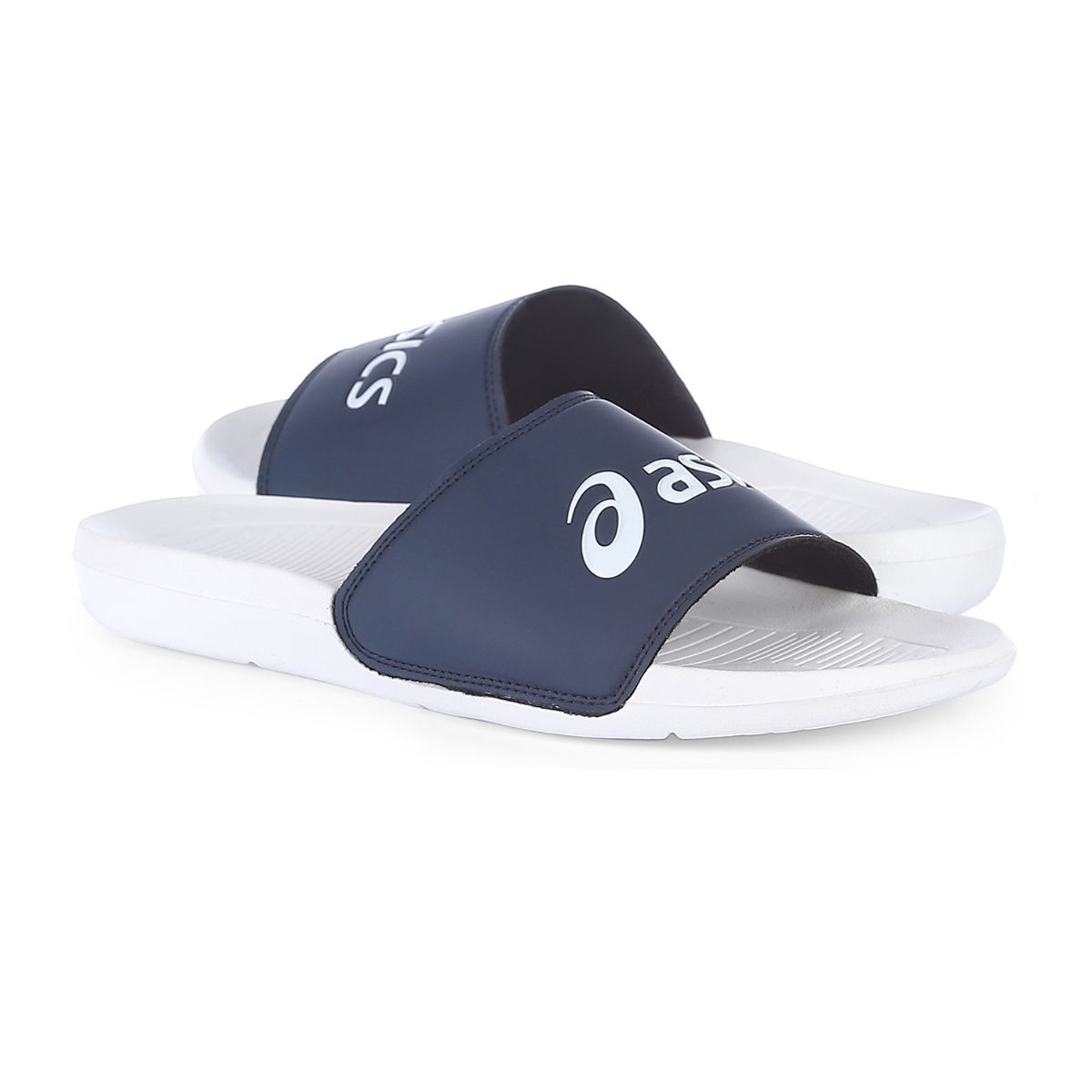 Buy ASICS AS003 Blue & White Unisex Sliders Online