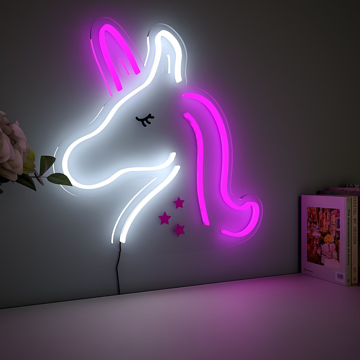 Buy WallMantra Baby Unicorn Pink LED Neon Light Online