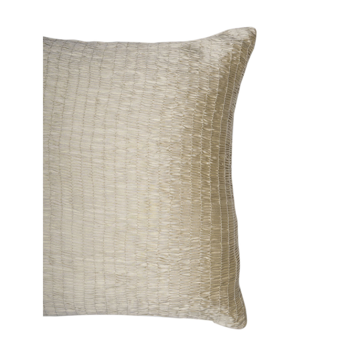 Pure Home + Living Wiley Ruched Beige Cushion Cover: Buy Pure Home ...