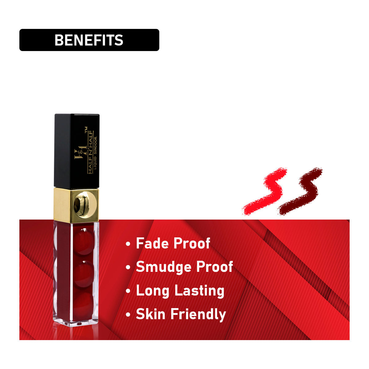 Half N Half Sparkling Liquid Sindoor Water Proof: Buy Half N Half ...