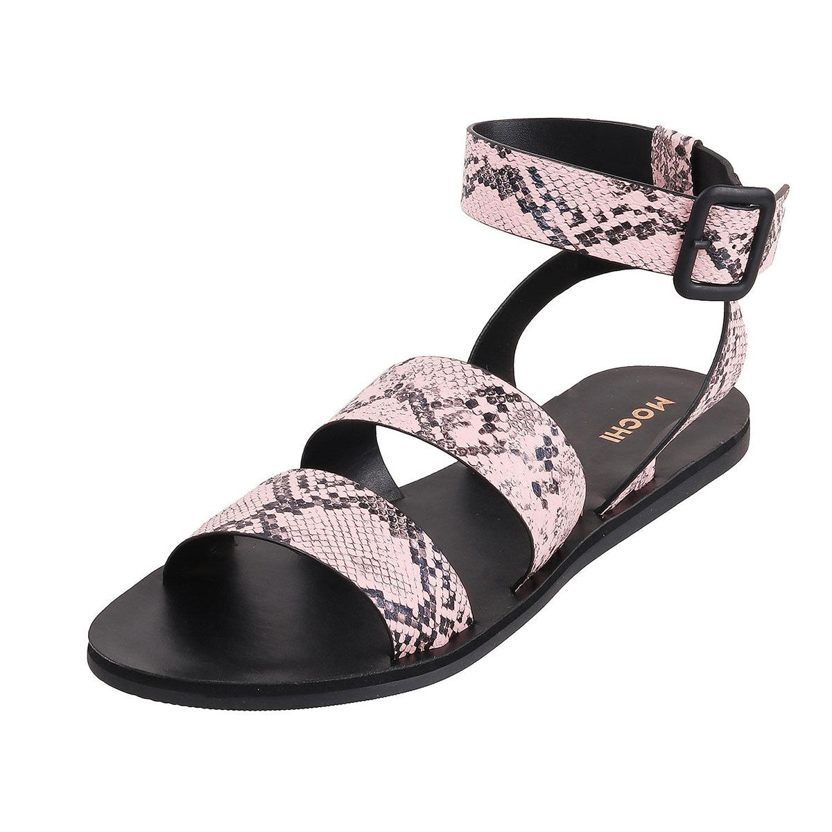 Mochi Women Synthetic Pink Gladiators: Buy Mochi Women Synthetic Pink ...