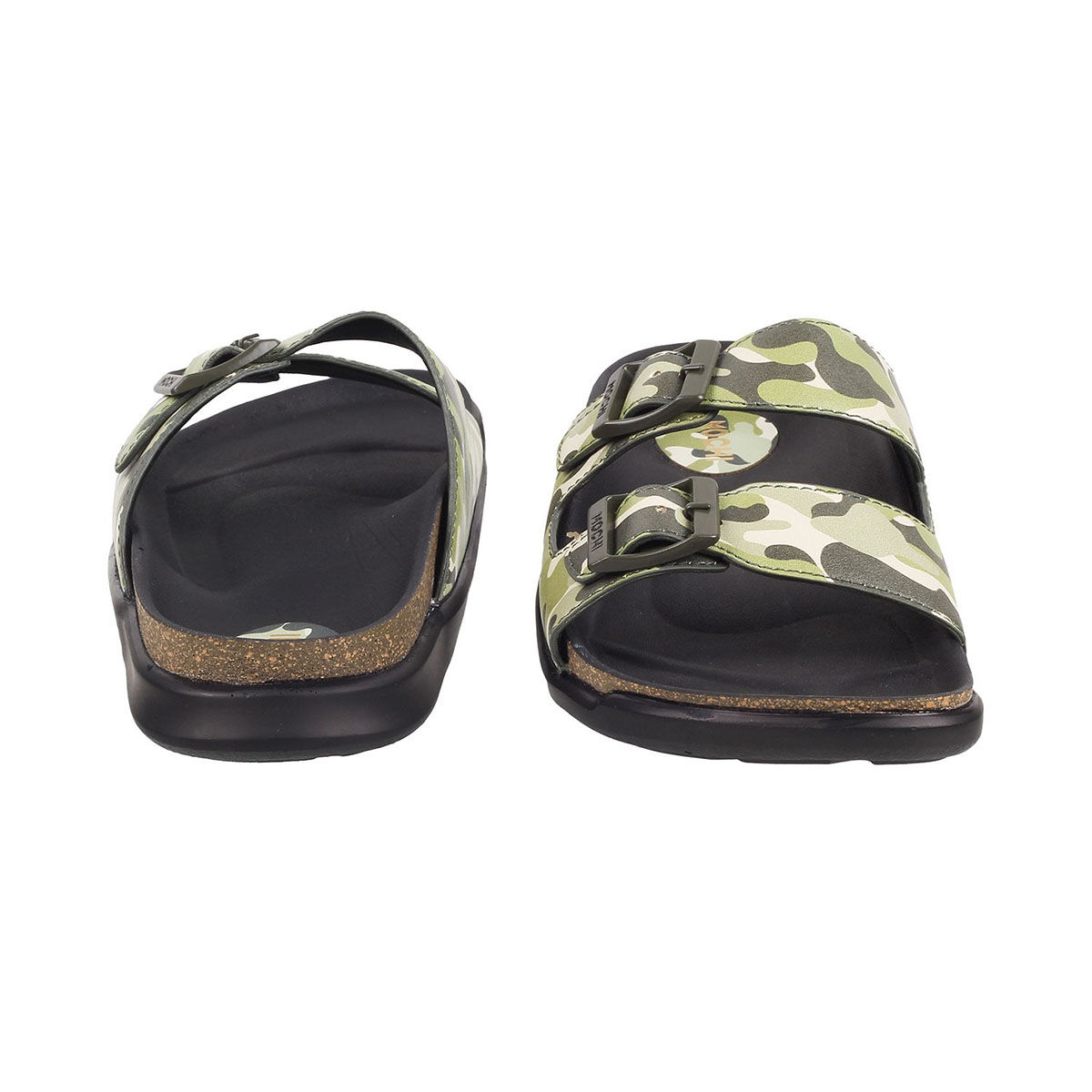 Mochi Women Synthetic Green Camouflage Sliders: Buy Mochi Women ...