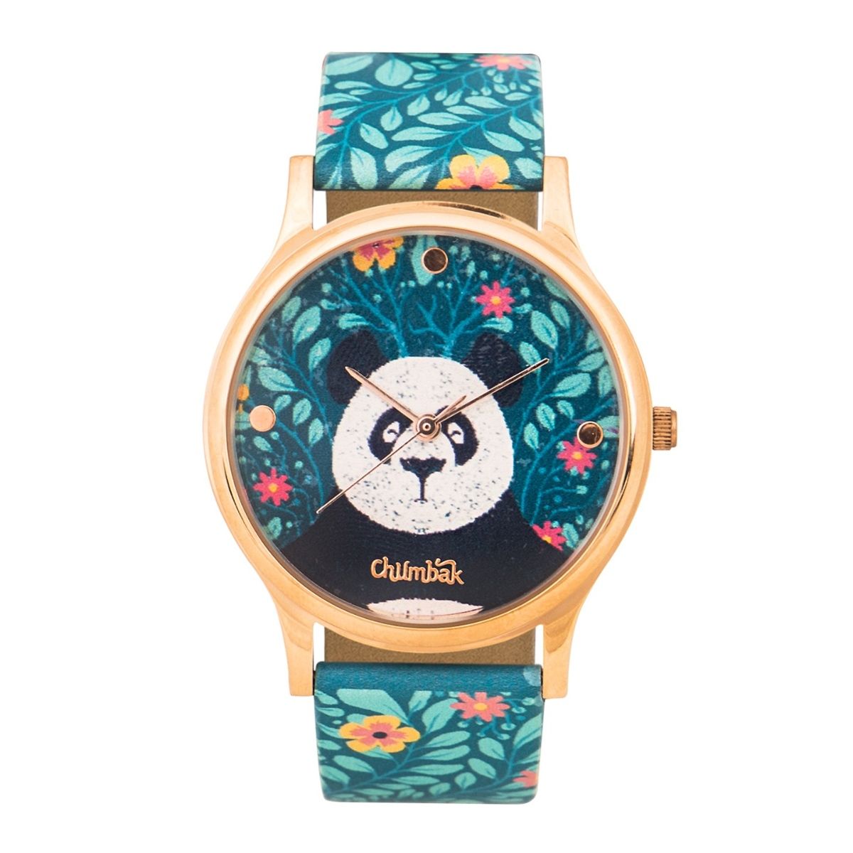 Buy Chumbak Floral Panda Wrist Watch Online