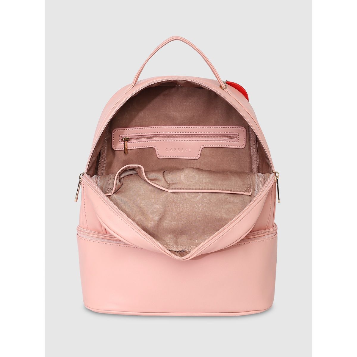 Buy Caprese Emily in Paris Printed Pink Backpack Bag Online
