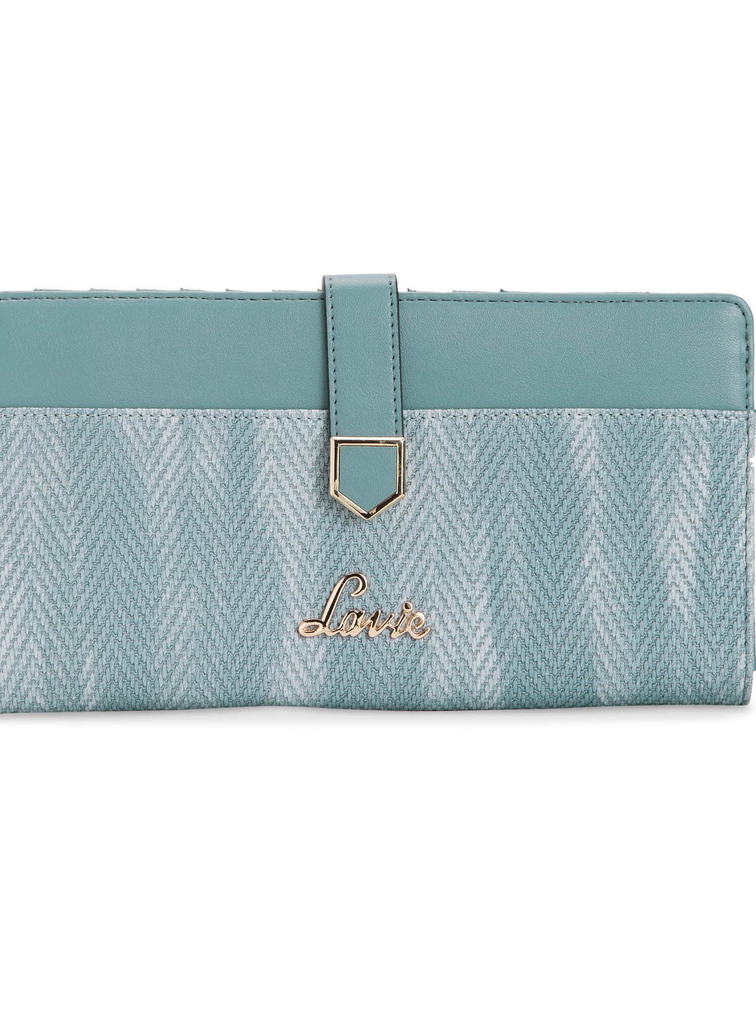 Buy Lavie Blue Polyurethane Andre Wallet Online