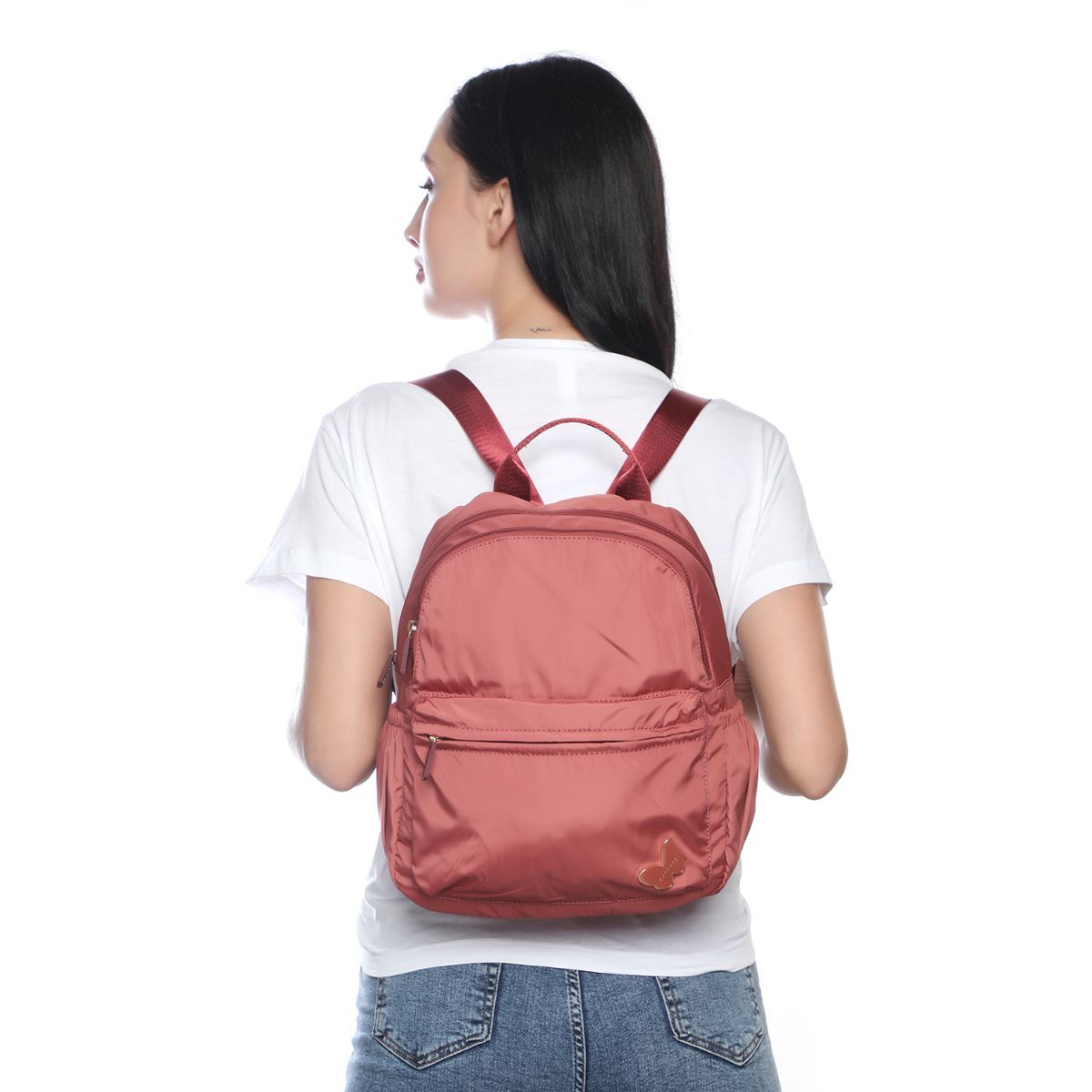 Buy Caprese Zena Backpack Medium Muddy Pink Online