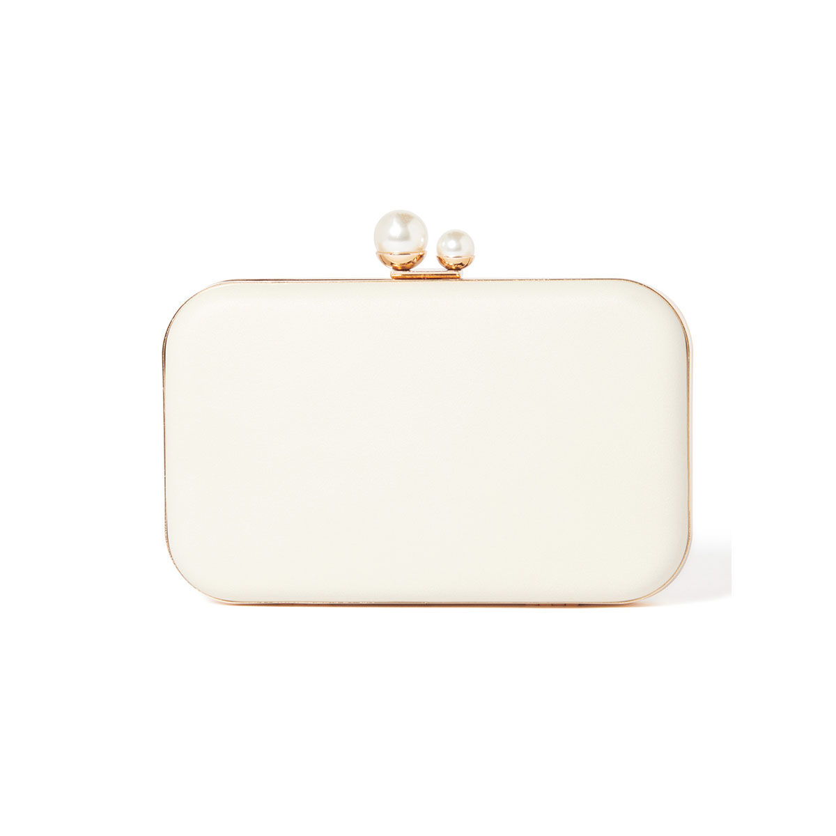 Buy Forever New Nancy Pearl Clasp Hardcase Clutch Online