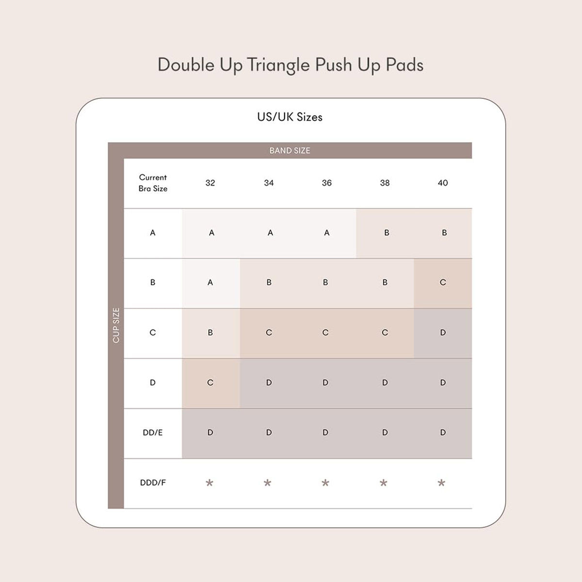 Buy NOOD Double Up Triangle Pads Nude Online