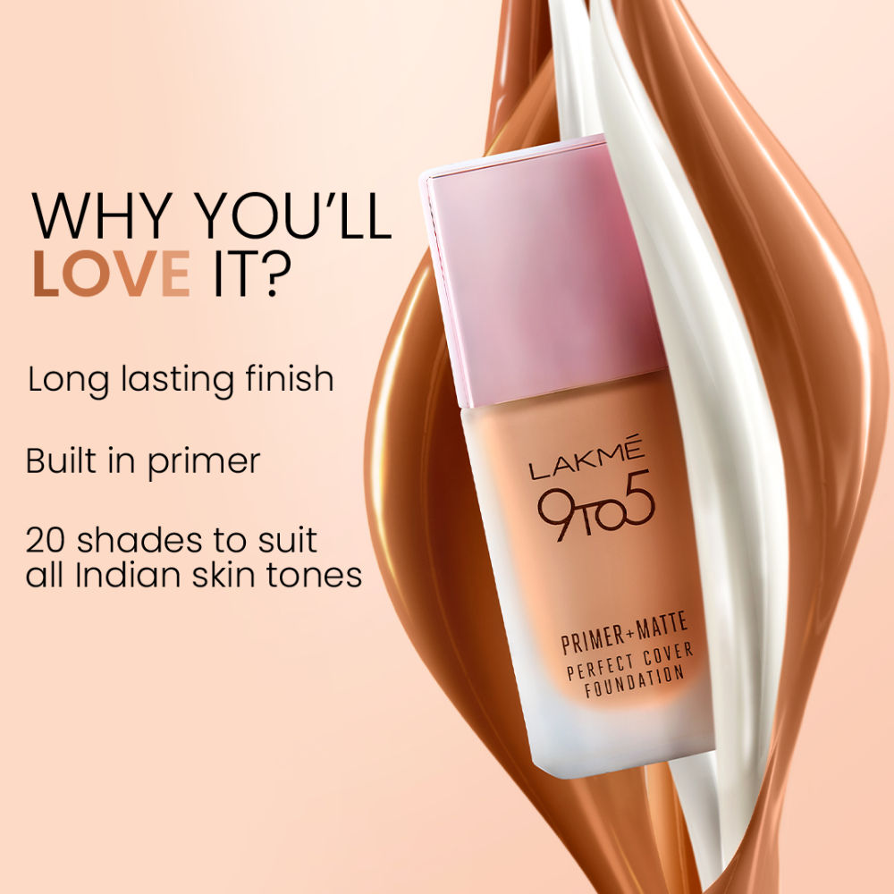 Lakme 9 To 5 Primer + Matte Perfect Cover Foundation: Buy Lakme 9 To 5 ...