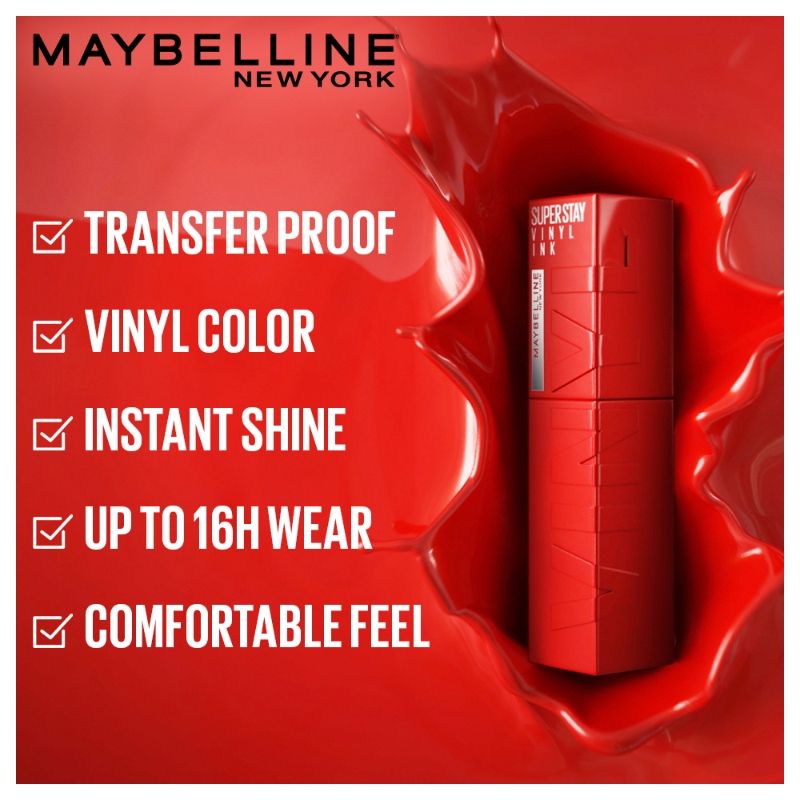 Maybelline New York Superstay Vinyl Ink Liquid Lipstick: Buy Maybelline ...