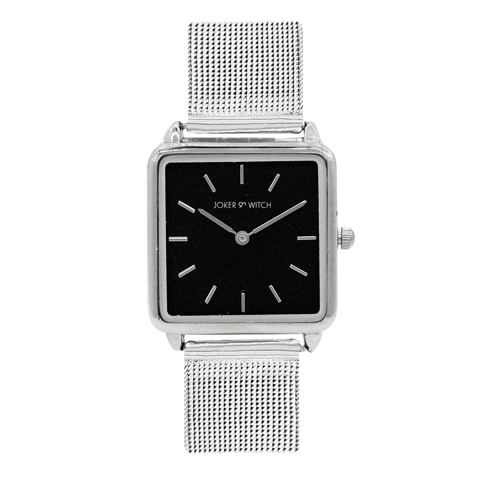 Buy Joker & Witch Adele Black Dial Silver Watch Bracelet Stack Online
