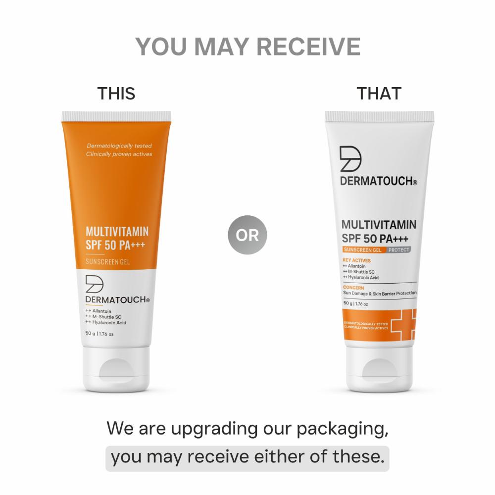 Buy Dermatouch Multivitamin SPF 50 PA+++ Sunscreen Gel Online
