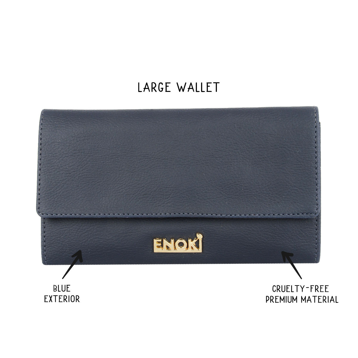Buy Enoki Women Wallet Blue (L) Online