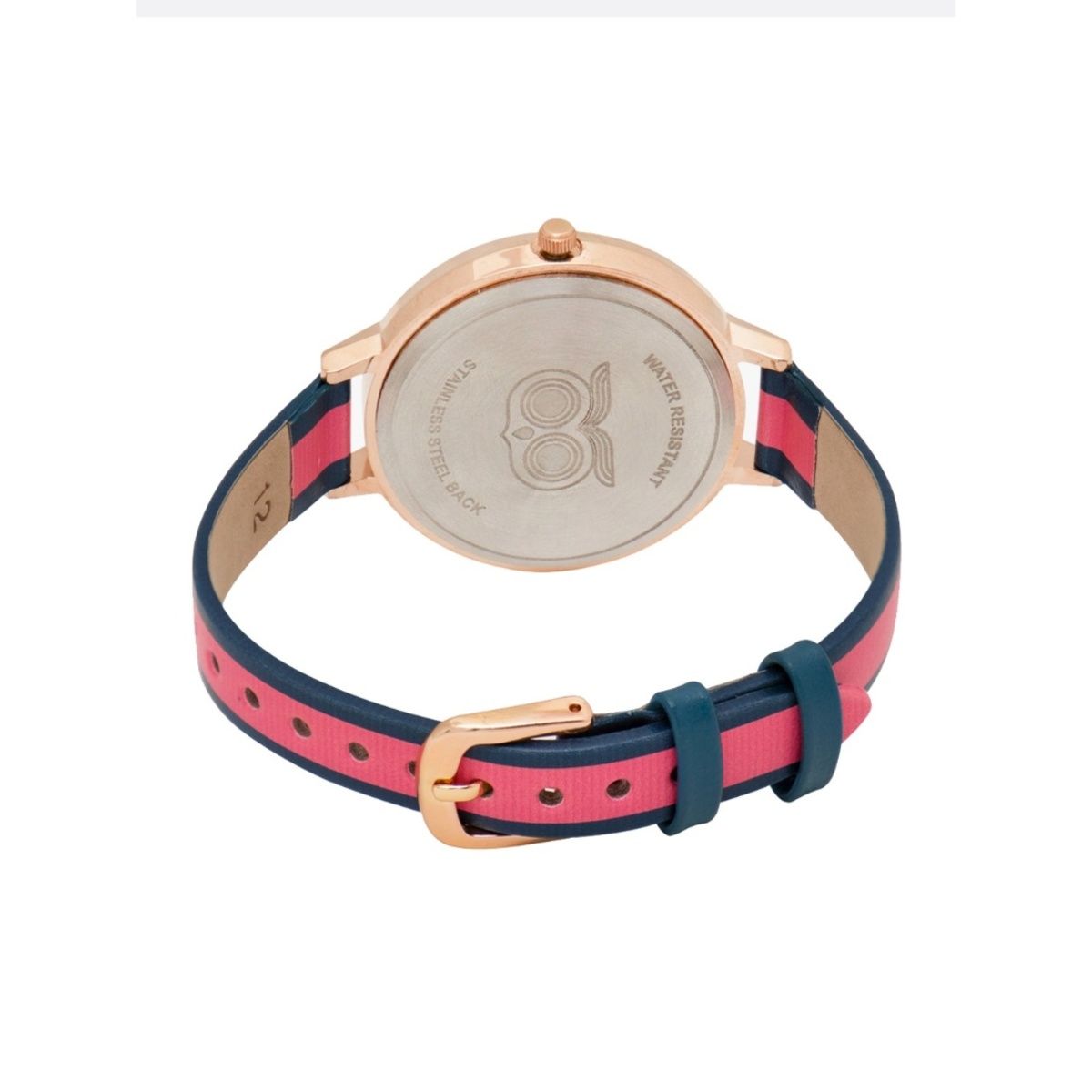 Buy Chumbak Colour Block Stripes Wrist Watch Online