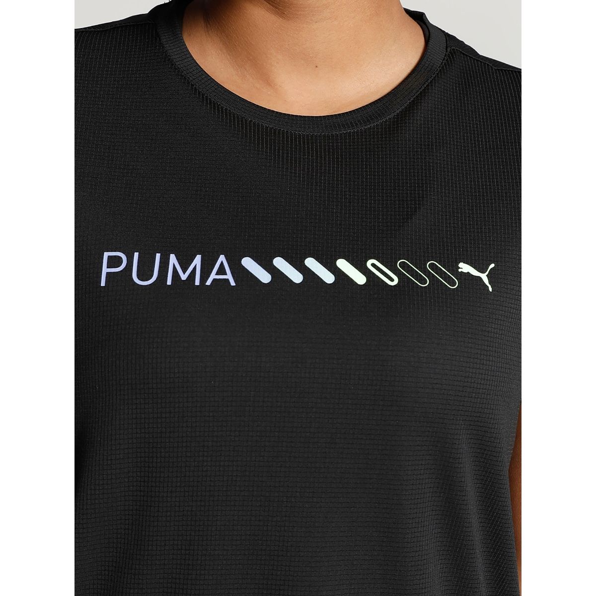 Buy Puma Run Logo Women's Black T-Shirt Online