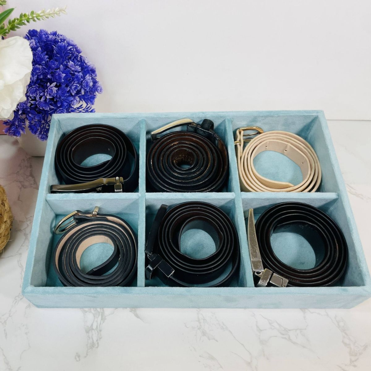 La Trove Luxury Velvet Belt Tray: Buy La Trove Luxury Velvet Belt Tray ...