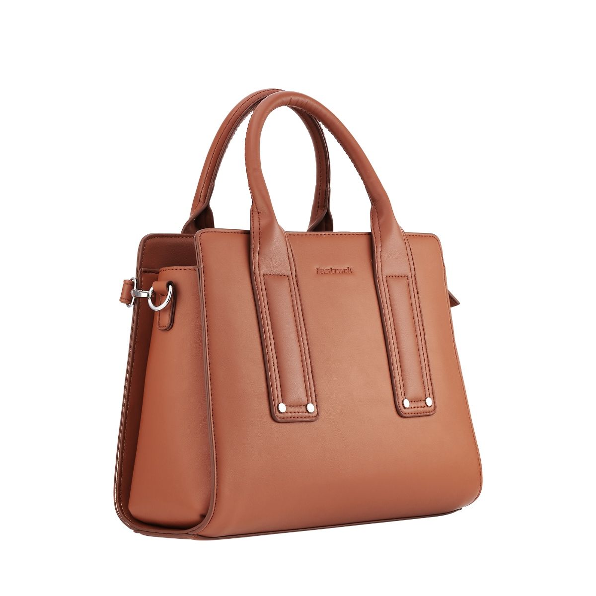 Buy Fastrack Structured Tan Satchel Bag Online