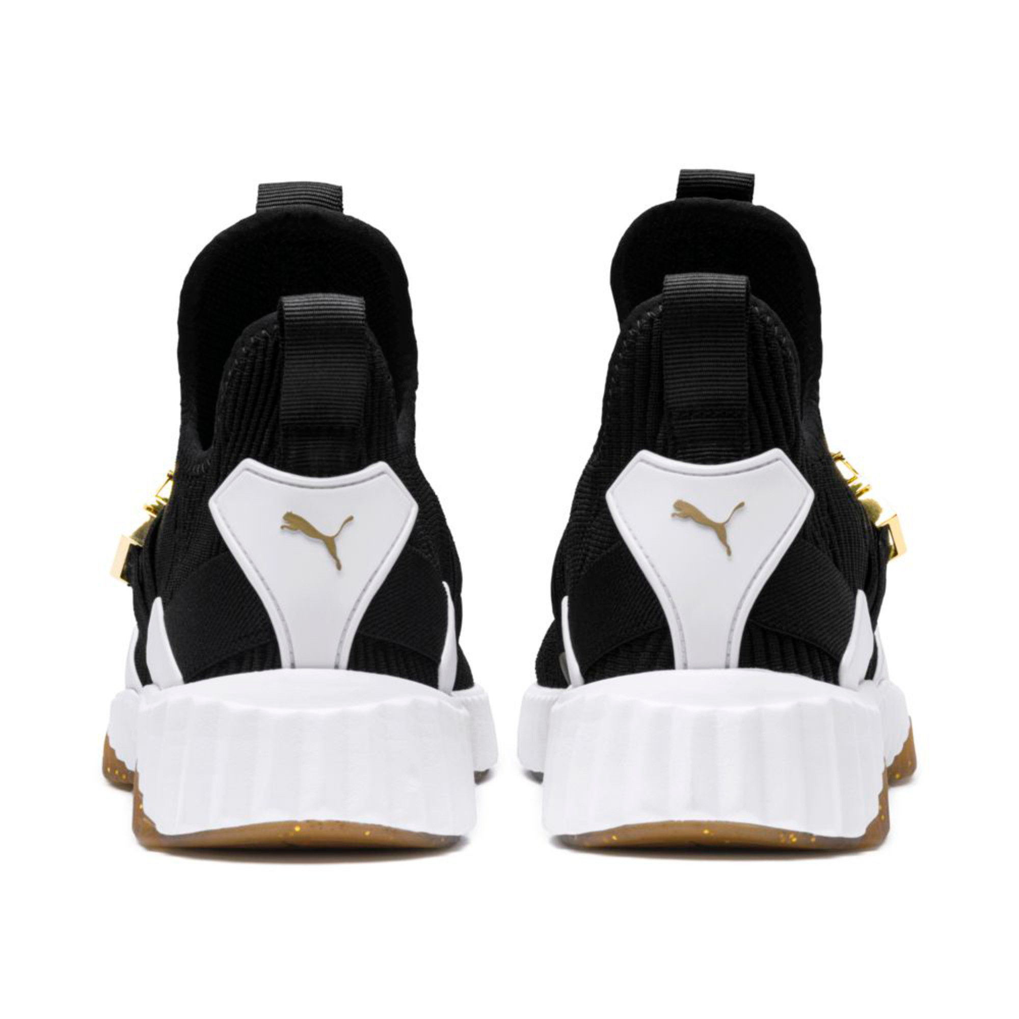 Puma Defy Mid Varsity Wn S Black-Metalli Running Shoe (4): Buy Puma ...