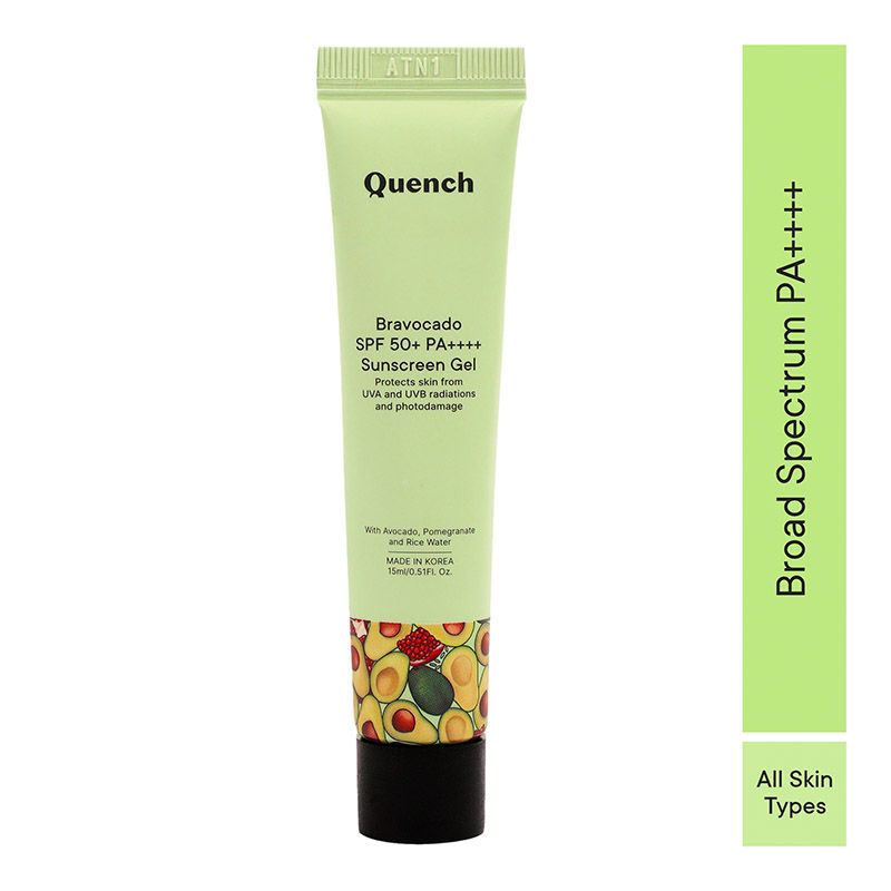 Buy Quench Vitamin E SPF 50+ PA++++ Sunscreen With Avocado For Glowing ...