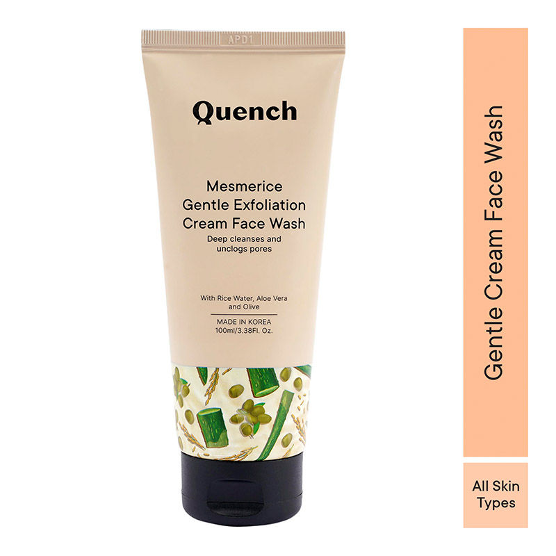 Buy Quench Rice Water & Vitamin E Cream Face Wash For Gentle ...