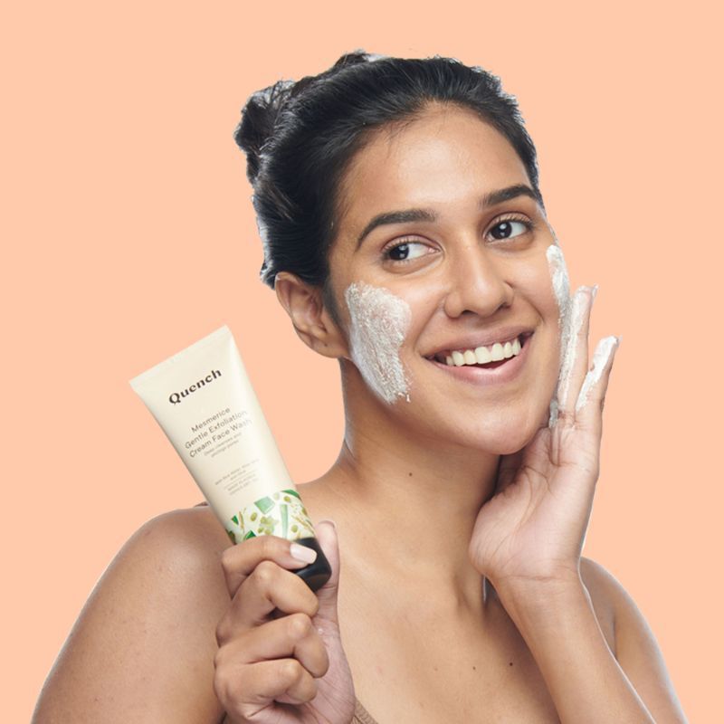 Buy Quench Rice Water & Vitamin E Cream Face Wash For Gentle ...