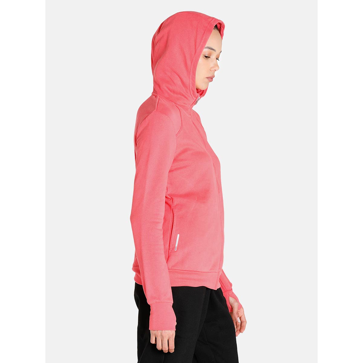 Buy Puma Logo Womens Flatlock Stich Pink Sweat Jacket Online
