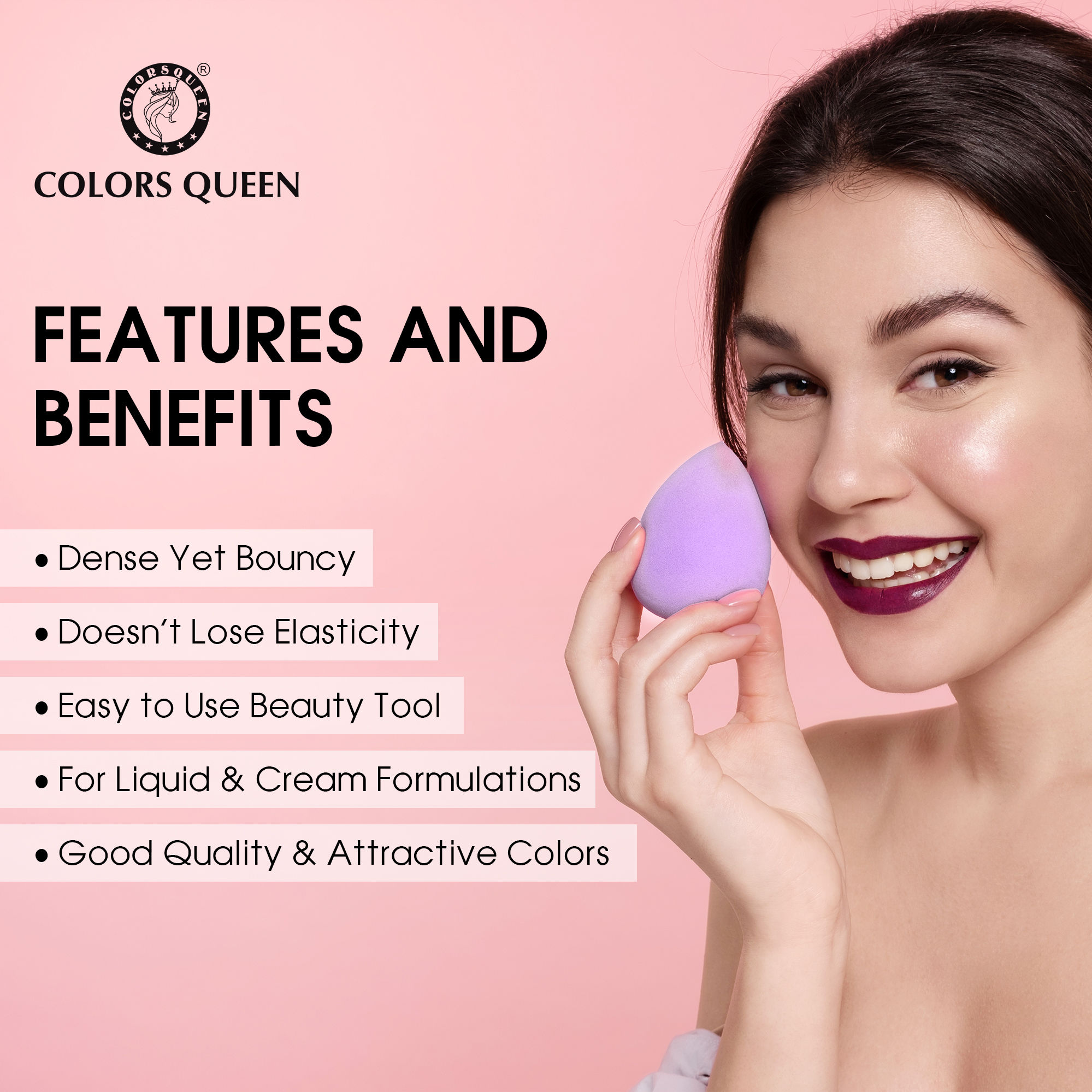 Buy Colors Queen Makeup Blender Puff Online