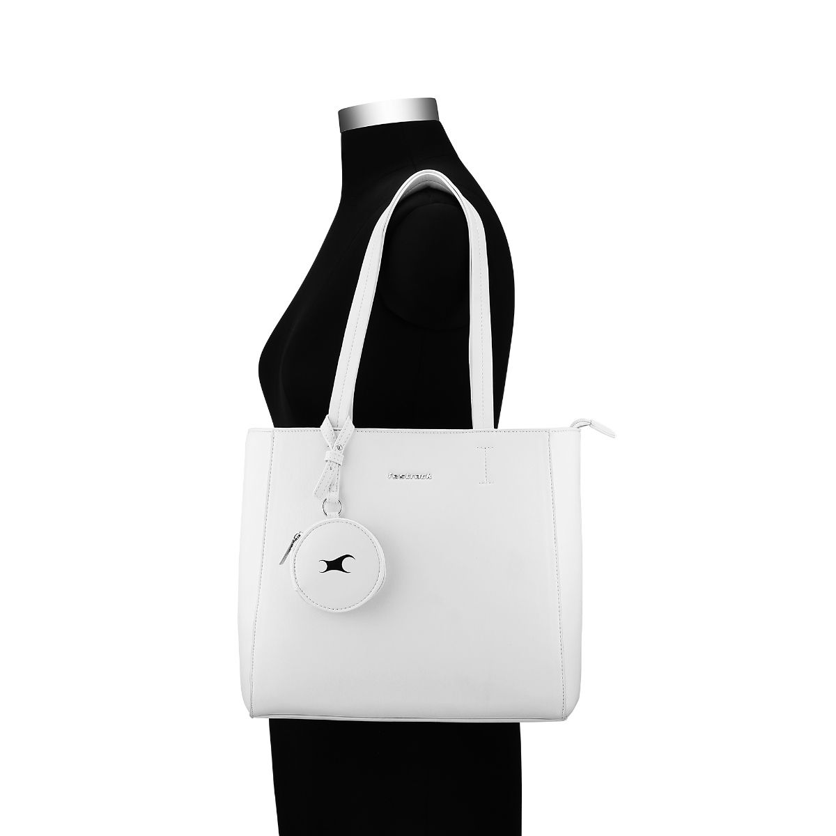 Buy Fastrack White Structured Tote Bag for Women Online