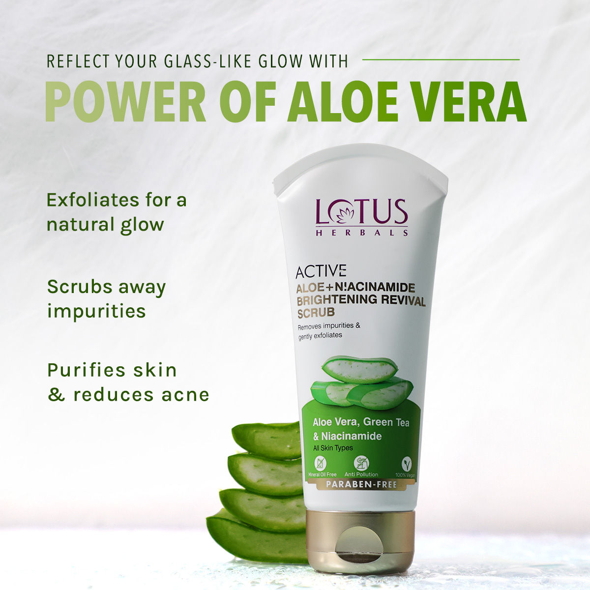 Buy Lotus Herbals Active Aloe + Niacinamide Brightening Boost Serum Online