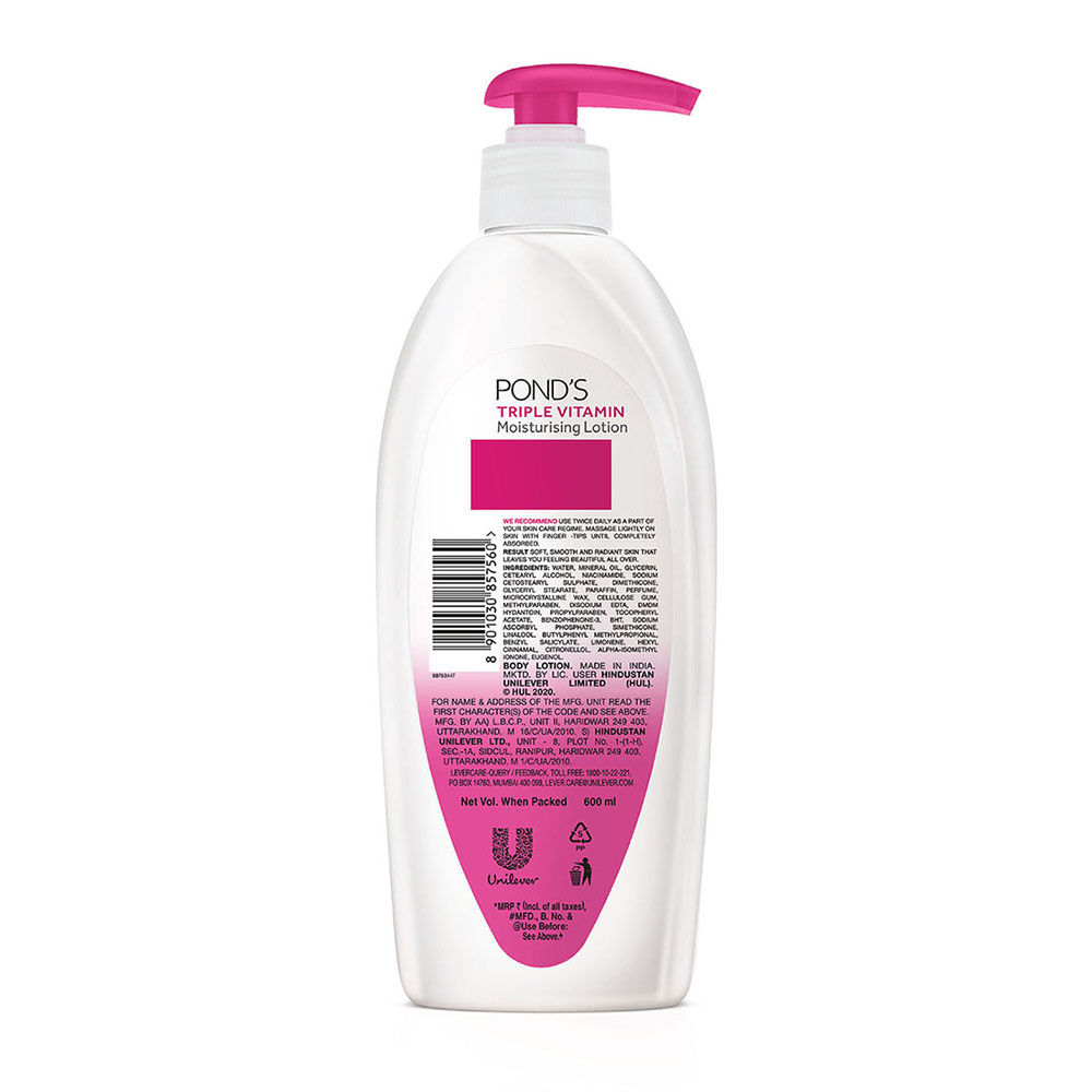 Ponds Triple Vitamin Moisturising Body Lotion: Buy Ponds Triple Vitamin ...