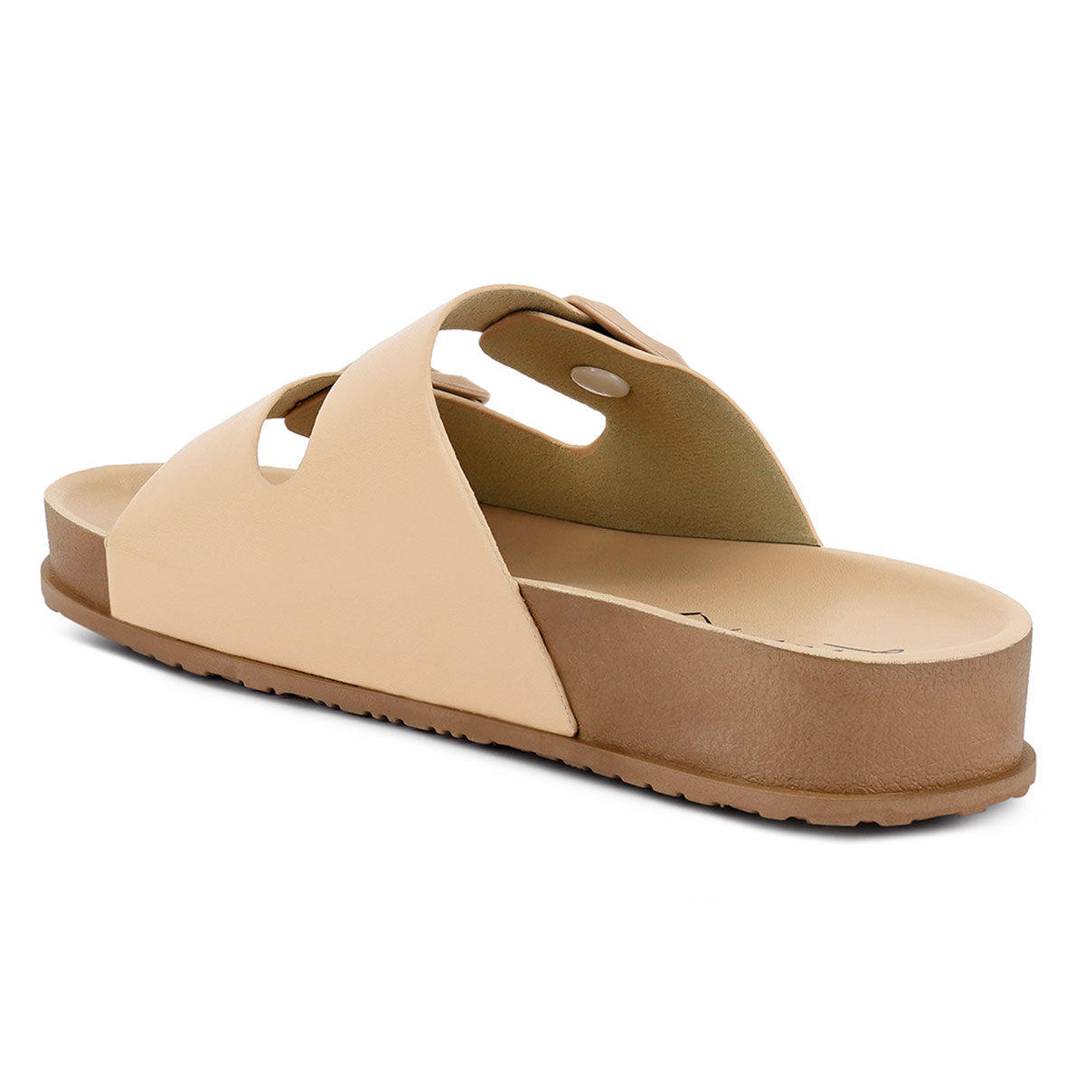 Buy London Rag Solid Beige Sliders Online