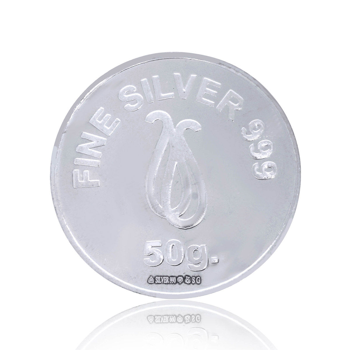 Buy Senco 50 g Laxmi-Ganesh -999 Pure Silver Precious Coin Online