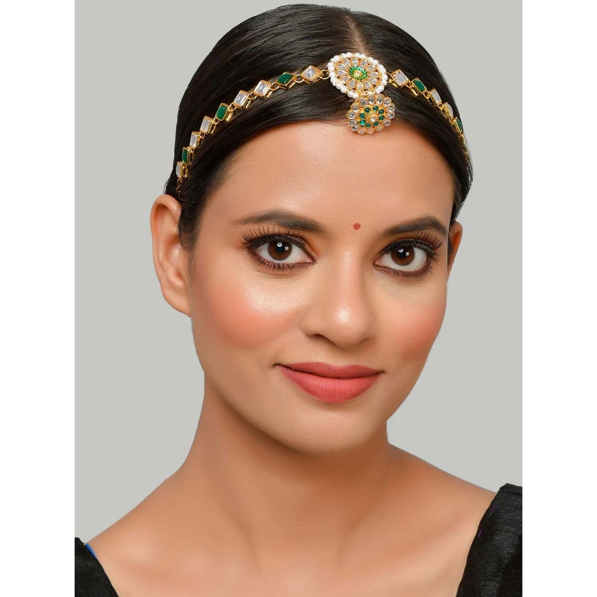 Silvermerc Designs Rajputi Sheeshful Mathapathi Borla: Buy Silvermerc ...