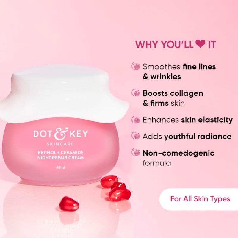 Dot & Key Night Reset Retinol + Ceramide Cream: Buy Dot & Key Night ...