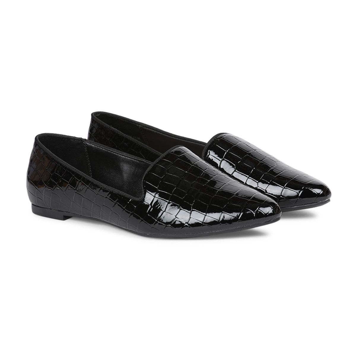 Buy Bata Black Women Slip-On Loafers Online