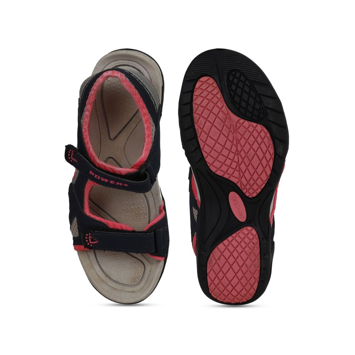 Buy Power Black Women Velcro Sandals Online