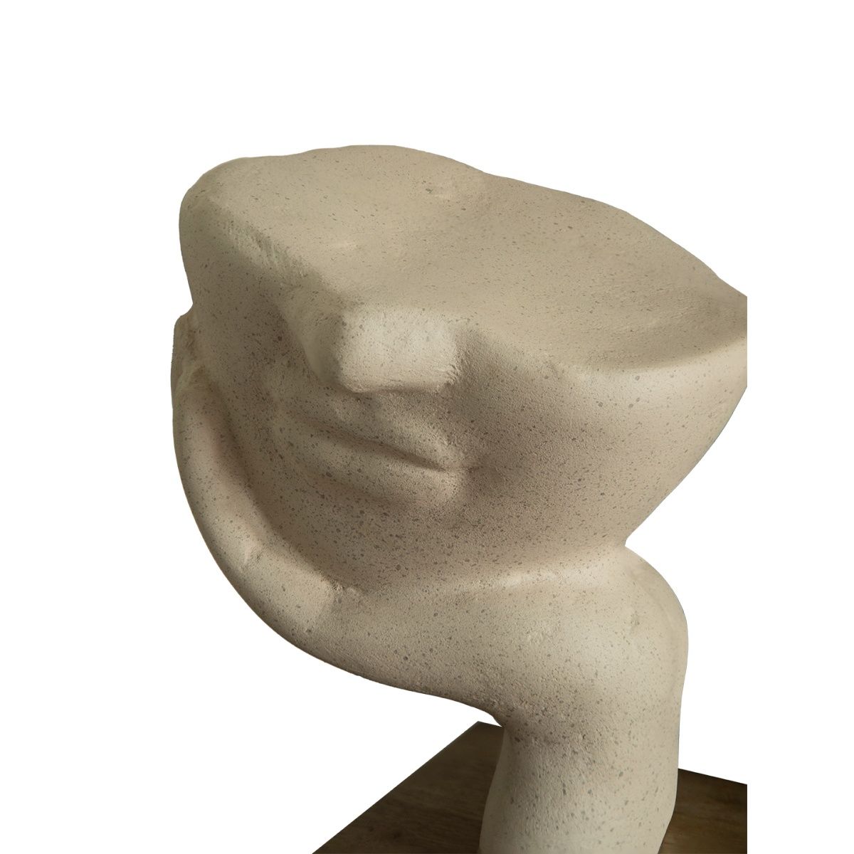 Ellementry Restive Face Ecomix Sculpture - White: Buy Ellementry ...