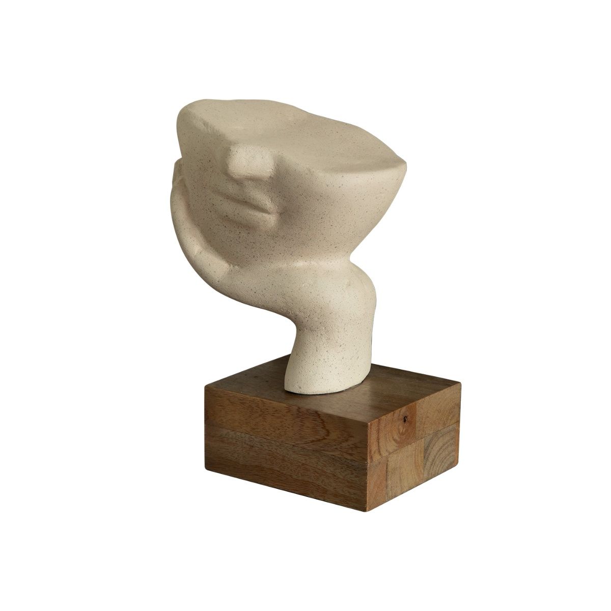 Ellementry Restive Face Ecomix Sculpture - White: Buy Ellementry ...