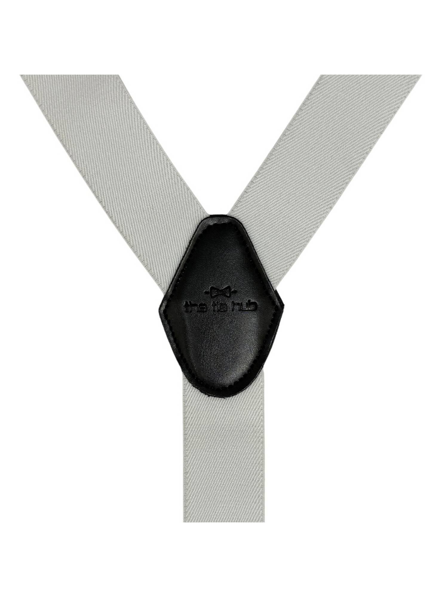 Buy The Tie Hub White Y-Back Single Clip Suspender Online