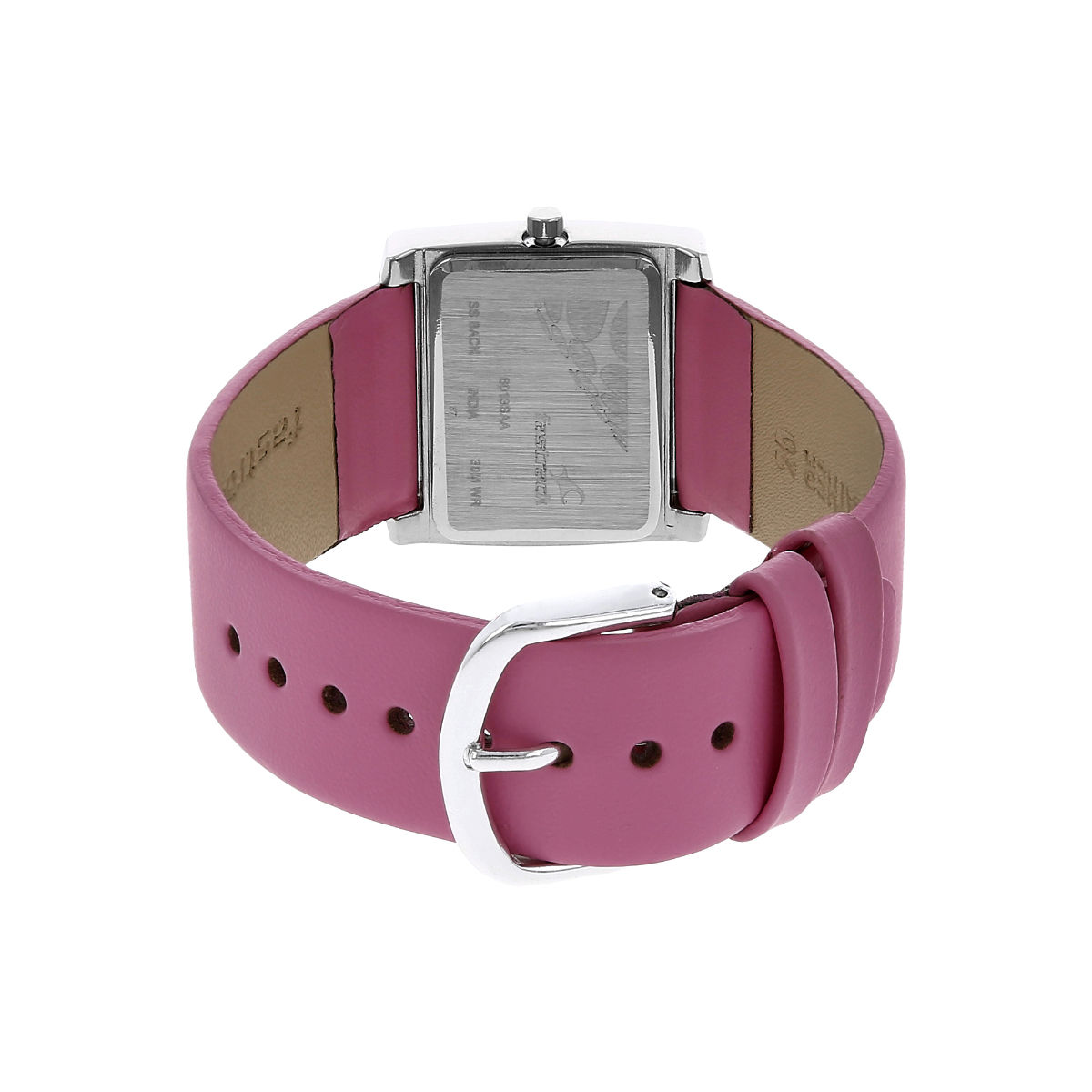 Buy Fastrack White Dial Pink Leather Strap Watch Online